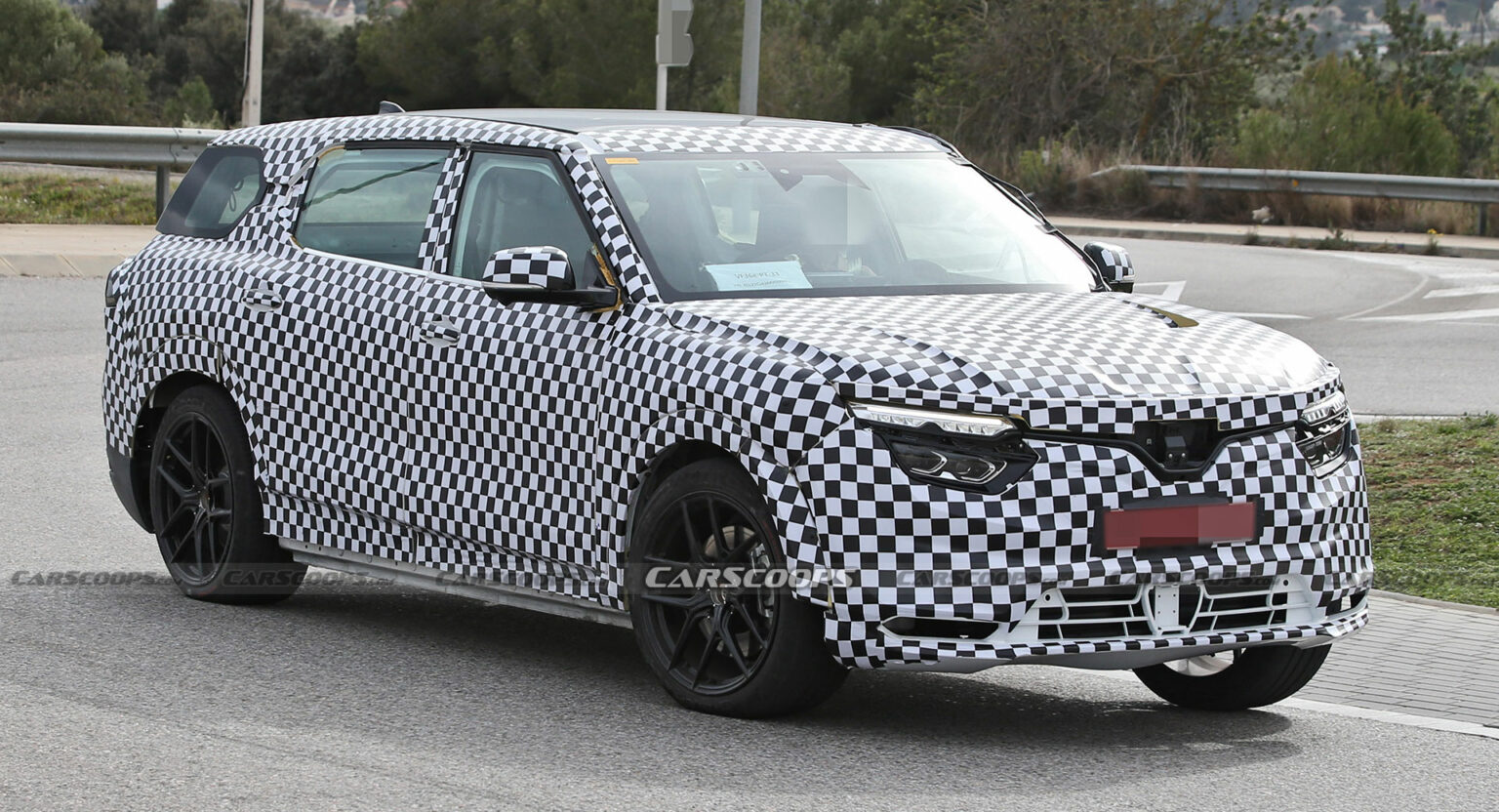 VinFast Is Testing A Rather Odd-Looking VF 9 In Europe | Carscoops