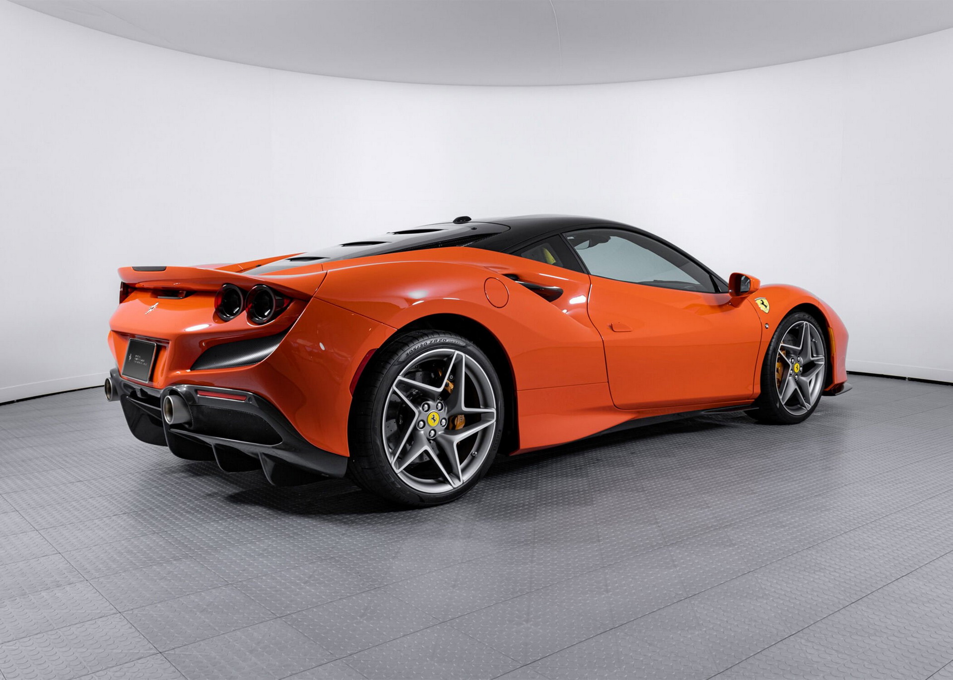 Orange Ferrari F8 Tributo With Blue And Yellow Interior Proves Money ...