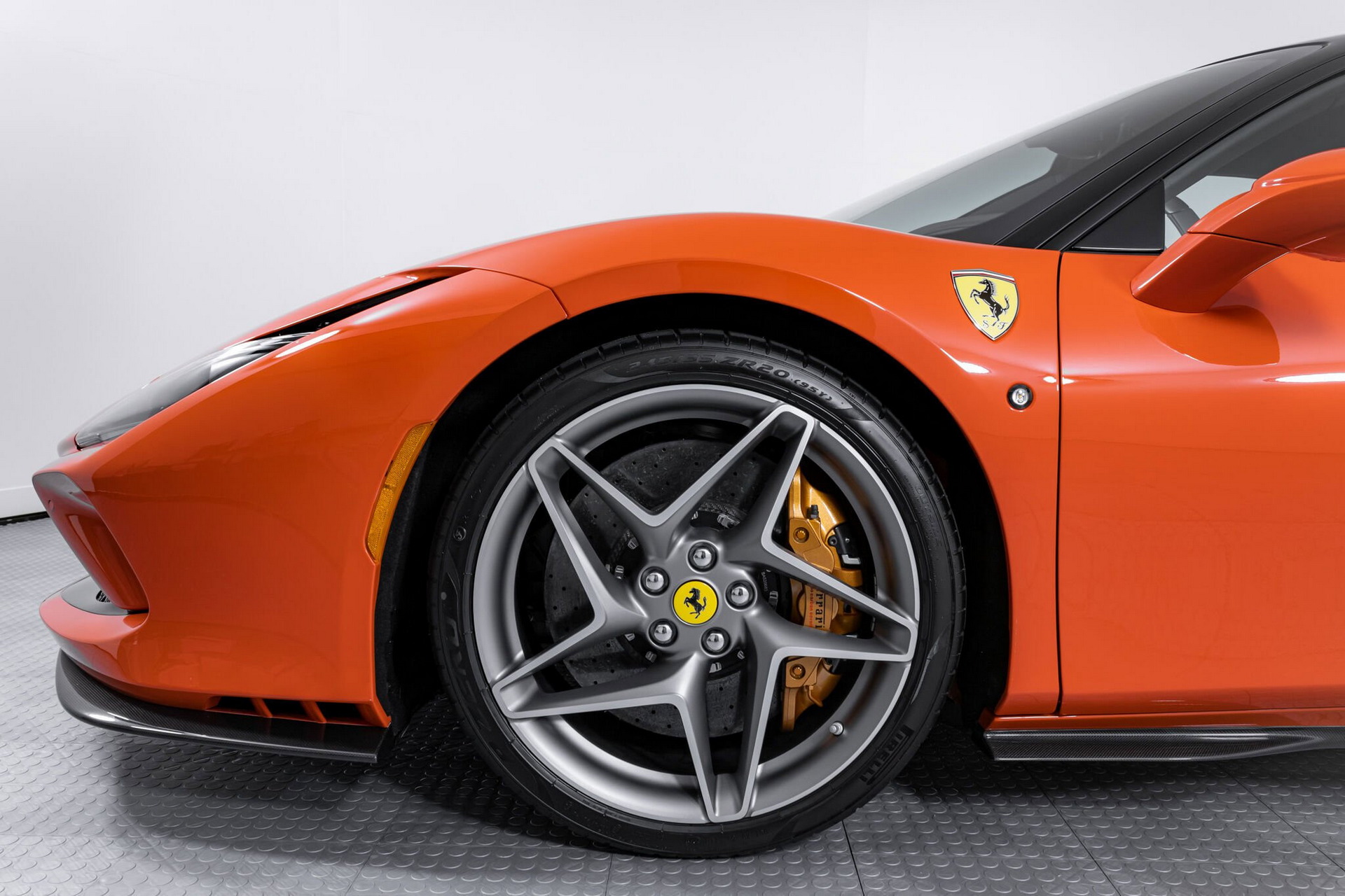 Orange Ferrari F8 Tributo With Blue And Yellow Interior Proves Money ...