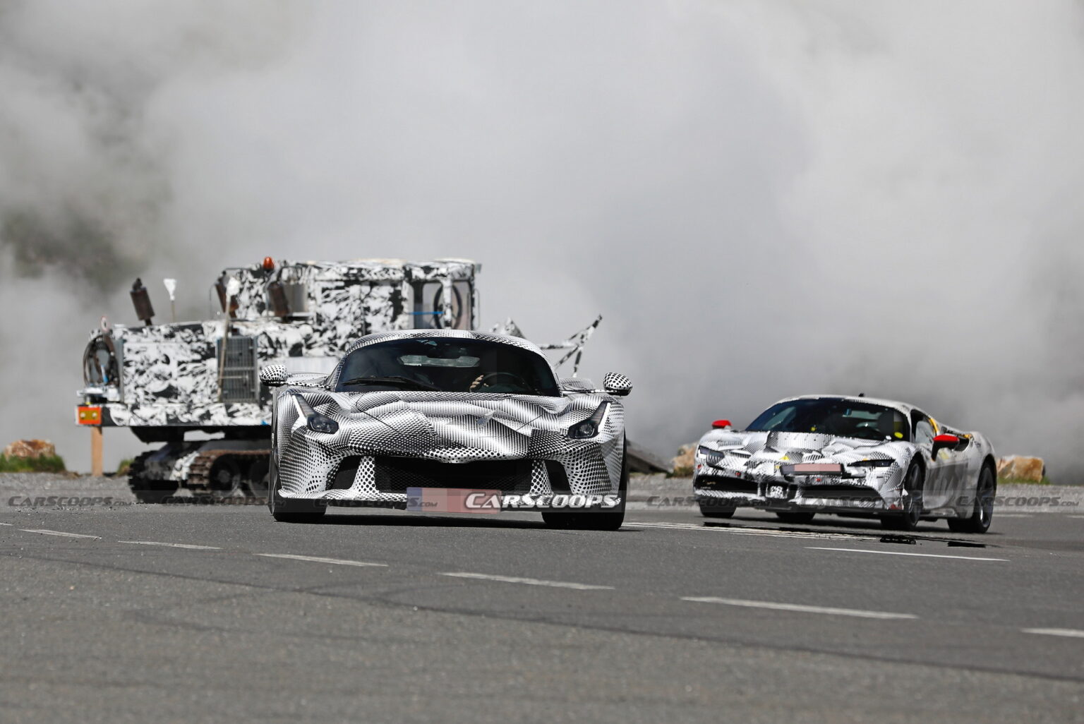 Higher-Performance Ferrari SF90 Caught Testing Alongside New Hypercar ...