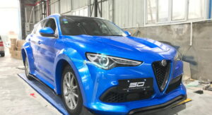 Alfa Romeo Stelvio Goes All Fast & Furious With A Wide Bodykit | Carscoops