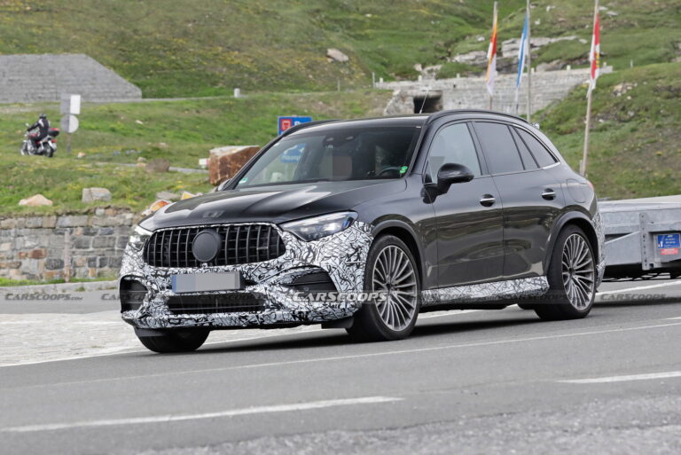 Mercedes-AMG GLC 63 Drops Most Of Its Camouflage, Shows Interior ...