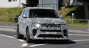 Range Rover Sport SVR Shows Off Angry-Looking Bodywork In Latest Spy ...