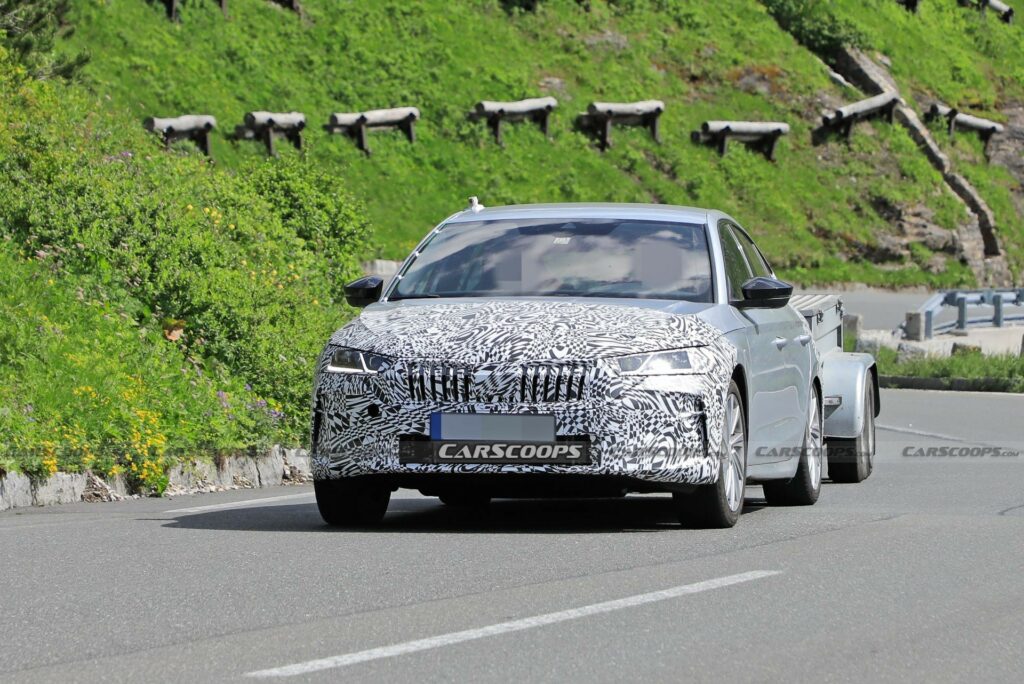 Skoda Octavia Facelift Makes Its Spy Debut | Carscoops