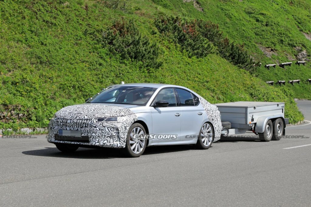 Skoda Octavia Facelift Makes Its Spy Debut | Carscoops