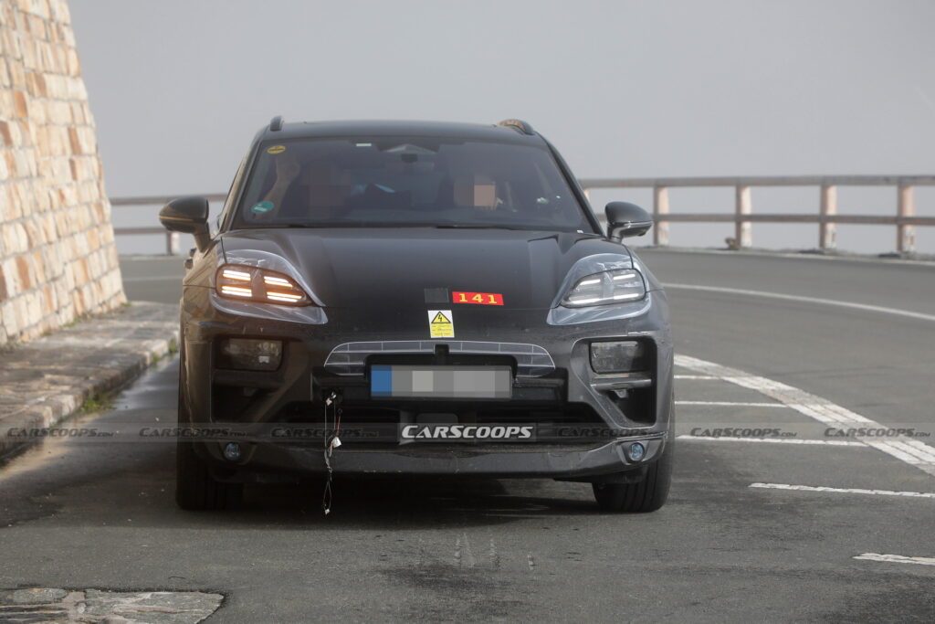 2023 Porsche Macan EV Spotted Testing In The Alps Alongside Cayenne ...