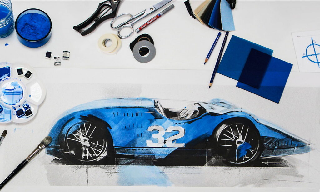 Bugatti Looks Back At Their Signature French Racing Blue Color As They ...
