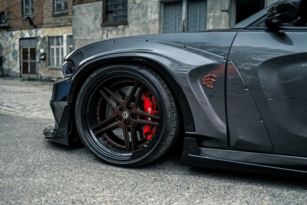 This Tuned Dodge Charger Hellcat Is Wider Than A Lamborghini Aventador ...