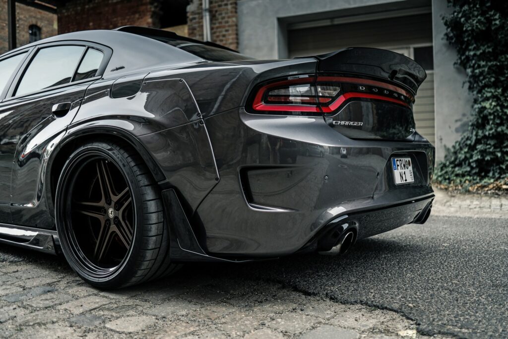 This Tuned Dodge Charger Hellcat Is Wider Than A Lamborghini Aventador ...