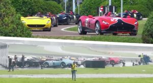 A Group Of Roofless Ferrari Monza SP Exotics Ended Up Soaking In The ...