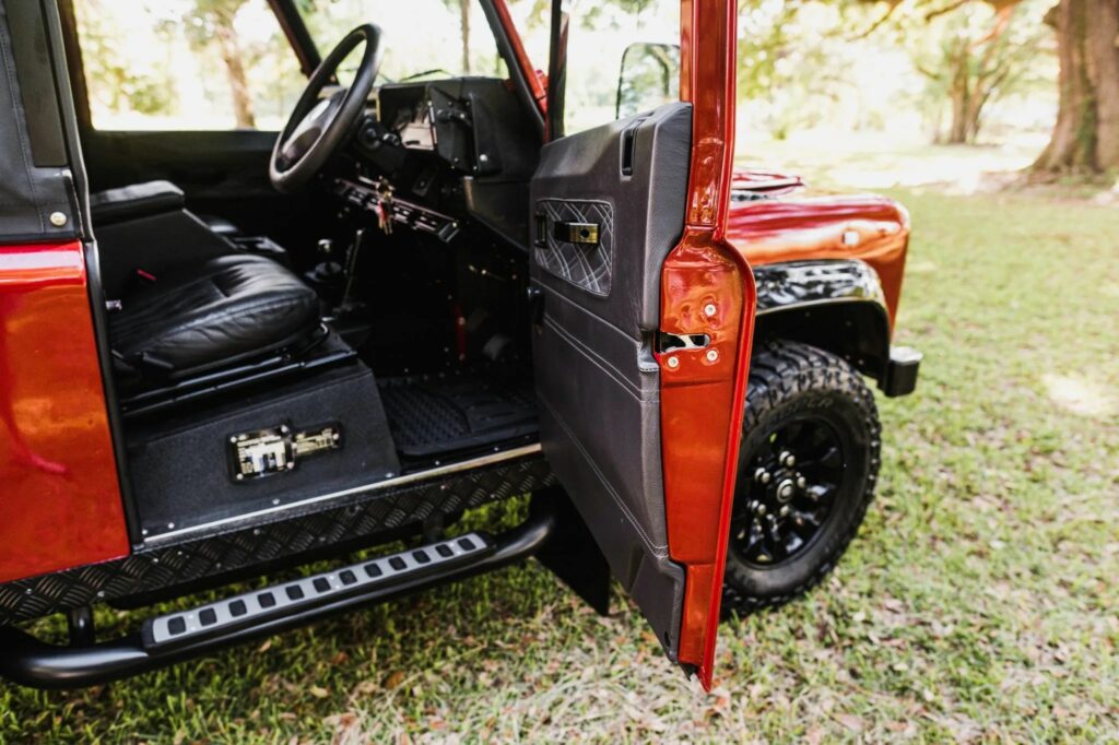 This Red 1996 Land Rover Defender Is Ready For The Toughest Of ...