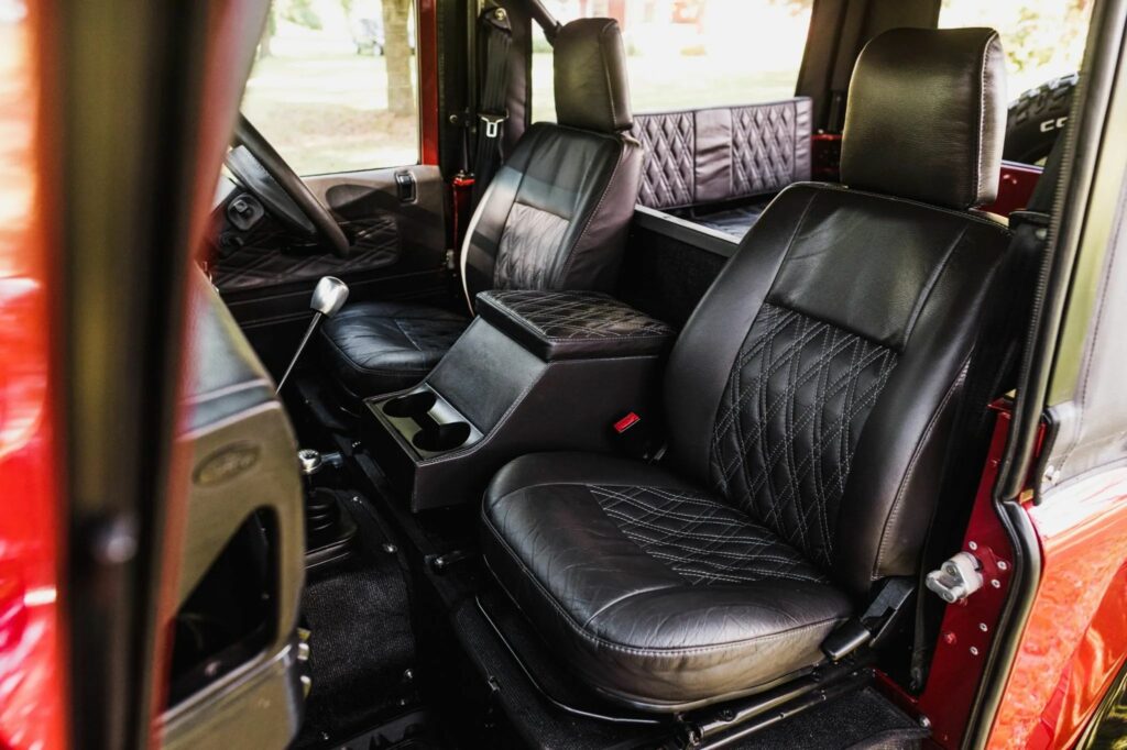 This Red 1996 Land Rover Defender Is Ready For The Toughest Of ...