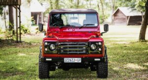This Red 1996 Land Rover Defender Is Ready For The Toughest Of ...