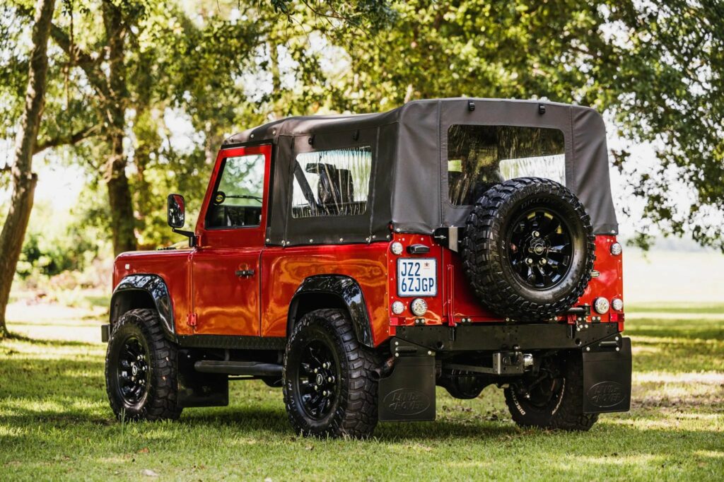 This Red 1996 Land Rover Defender Is Ready For The Toughest Of ...