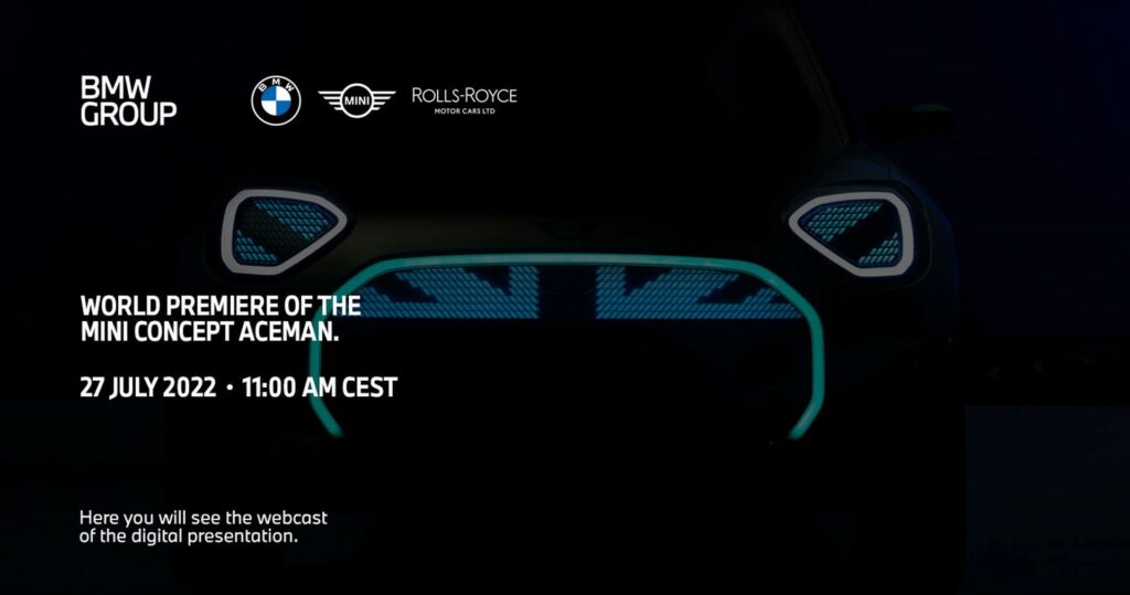 MINI Aceman Concept Teased, Looks Like A Colorful Electric Crossover ...