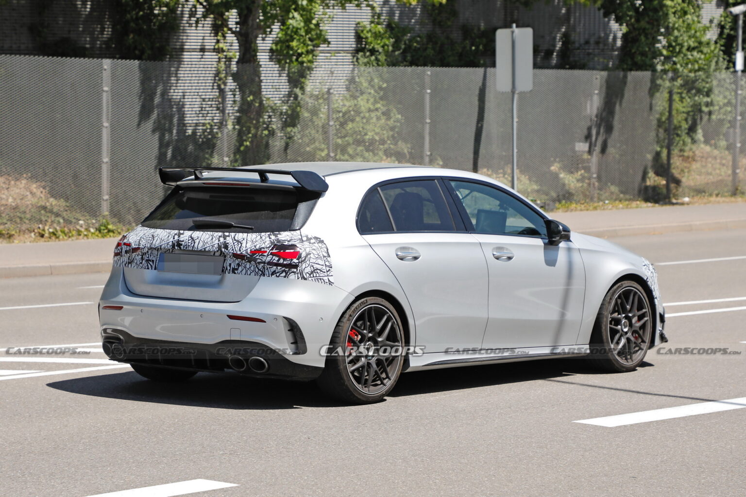 2023 Mercedes-AMG A45 Spotted With Updated Headlights And Taillights ...