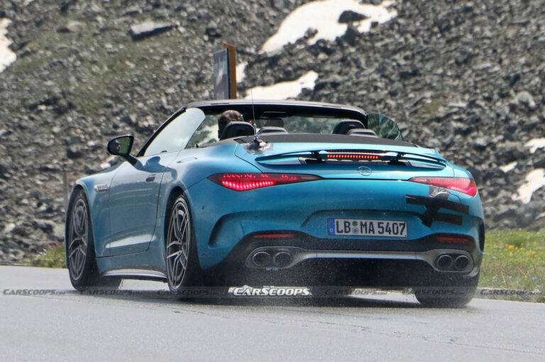 Mercedes-AMG’s SL53 Plug-In Hybrid Spotted, Could Have Around 670 HP ...