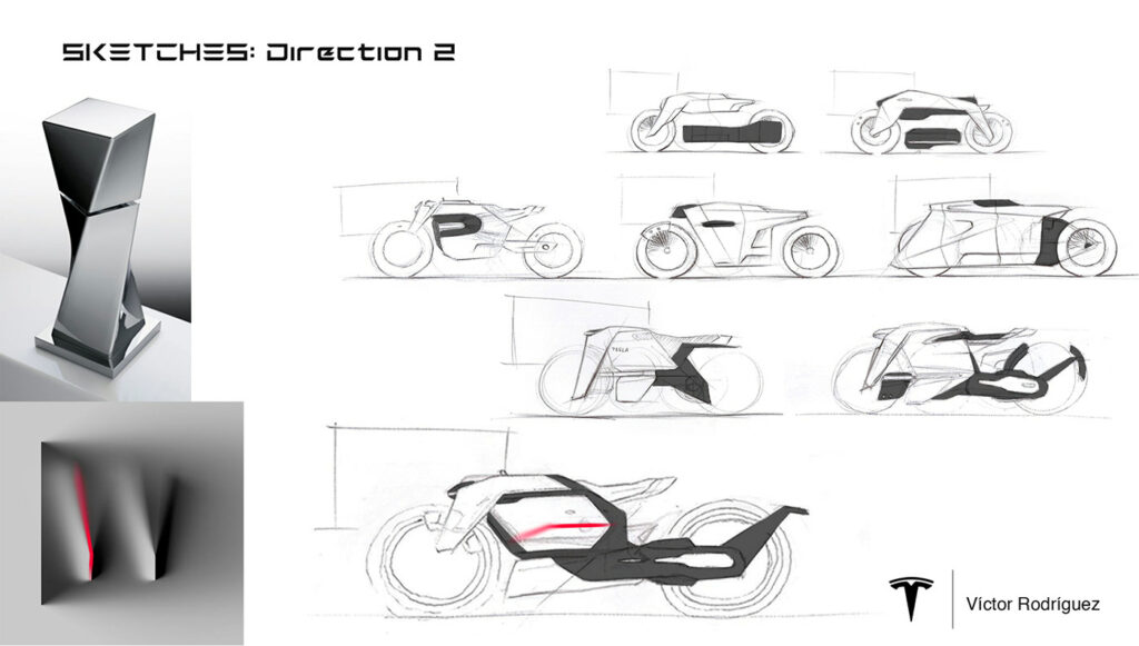 The Model M Electric Cybercycle Study Is A Futuristic Tesla Cybertruck ...