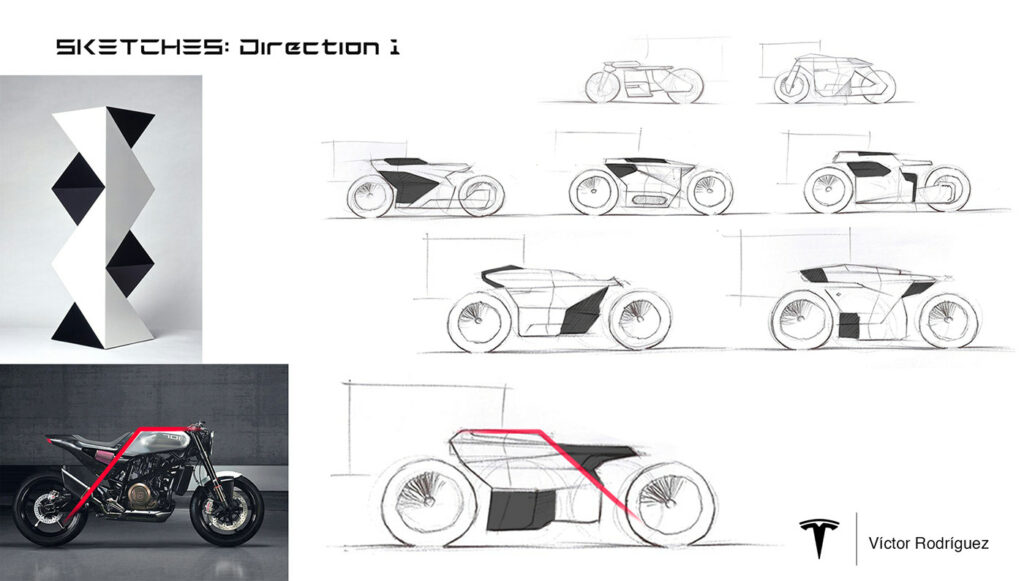 The Model M Electric Cybercycle Study Is A Futuristic Tesla Cybertruck ...