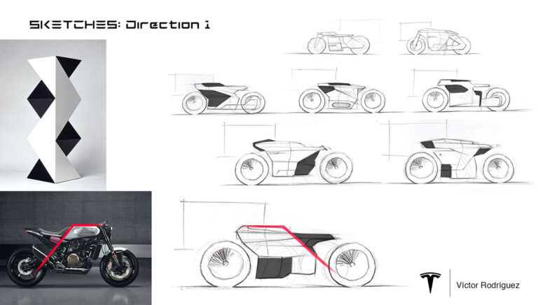 The Model M Electric Cybercycle Study Is A Futuristic Tesla Cybertruck ...