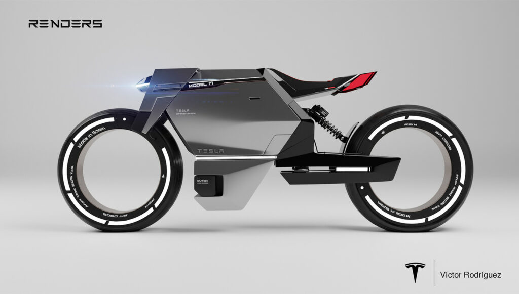 The Model M Electric Cybercycle Study Is A Futuristic Tesla Cybertruck ...