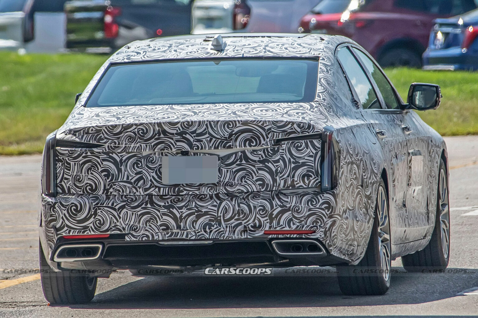 2024 Cadillac CT6 Spied With Production Lighting Units | Carscoops