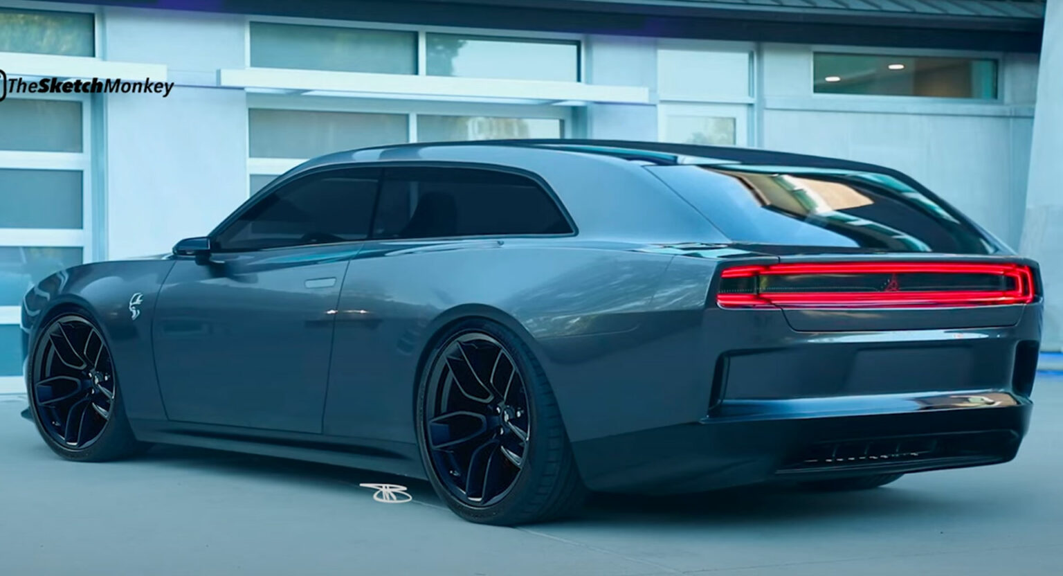 Dodge Charger SRT EV Shooting Brake Render Is On To Something | Carscoops