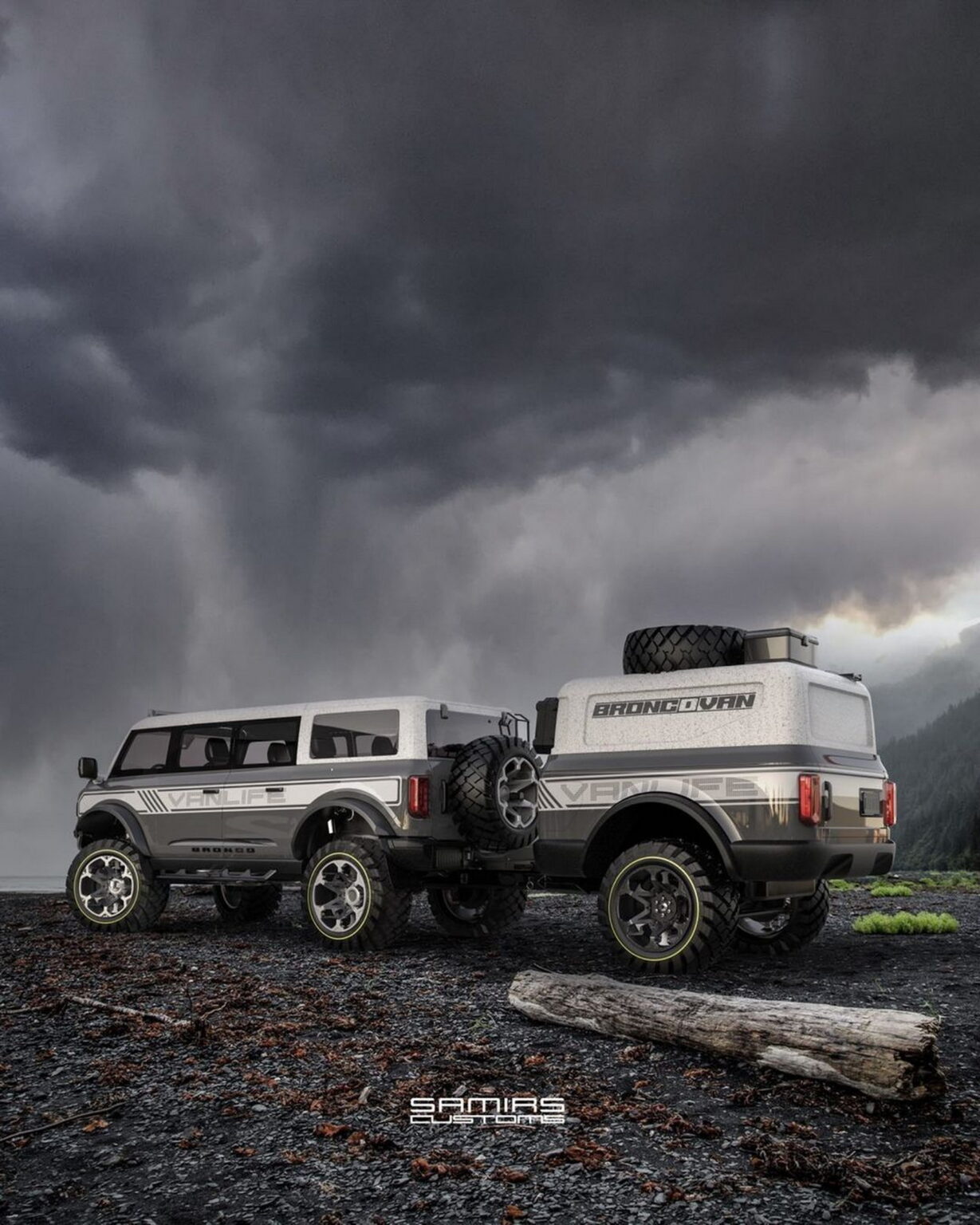 Digitally Modified Ford Bronco Imagines The Off-Road SUV As A Cab ...