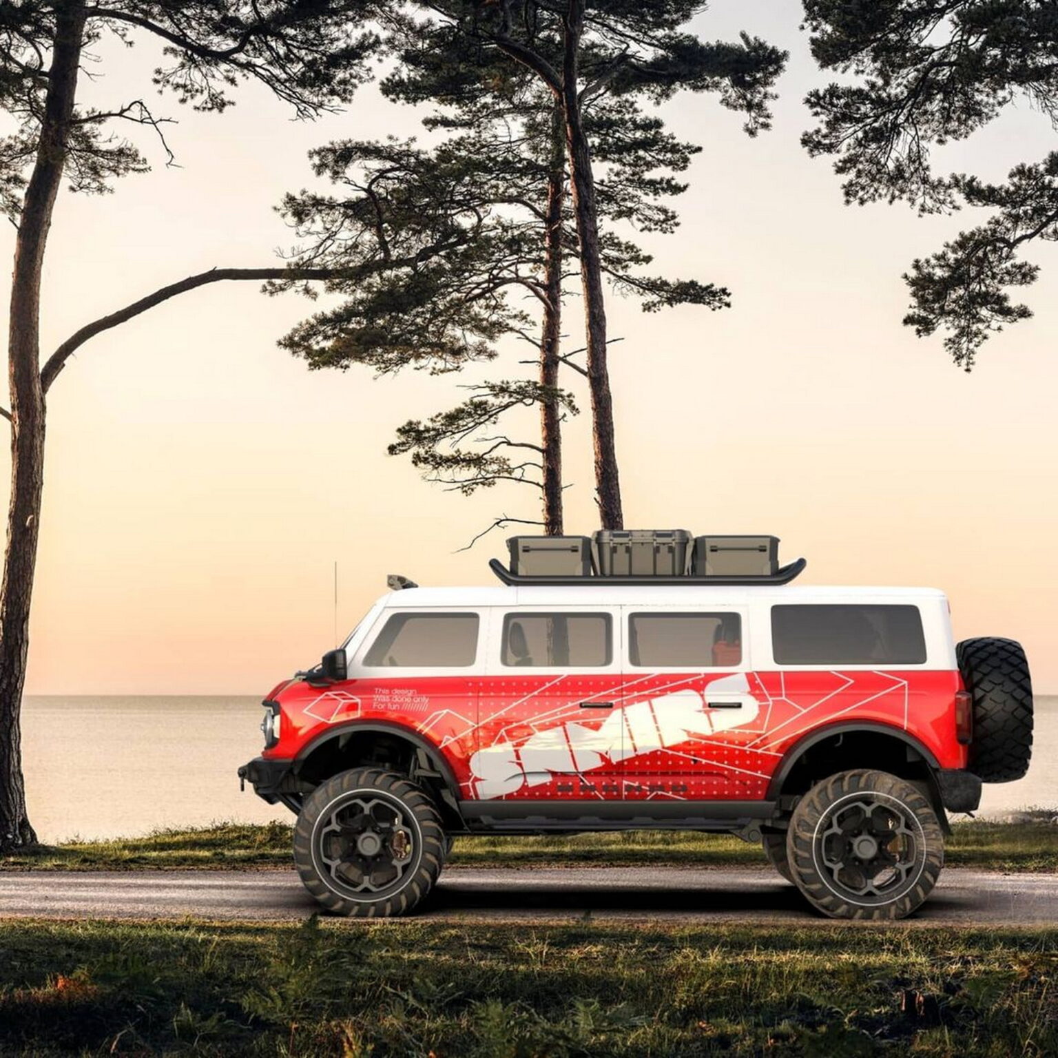 Digitally Modified Ford Bronco Imagines The Off-Road SUV As A Cab ...