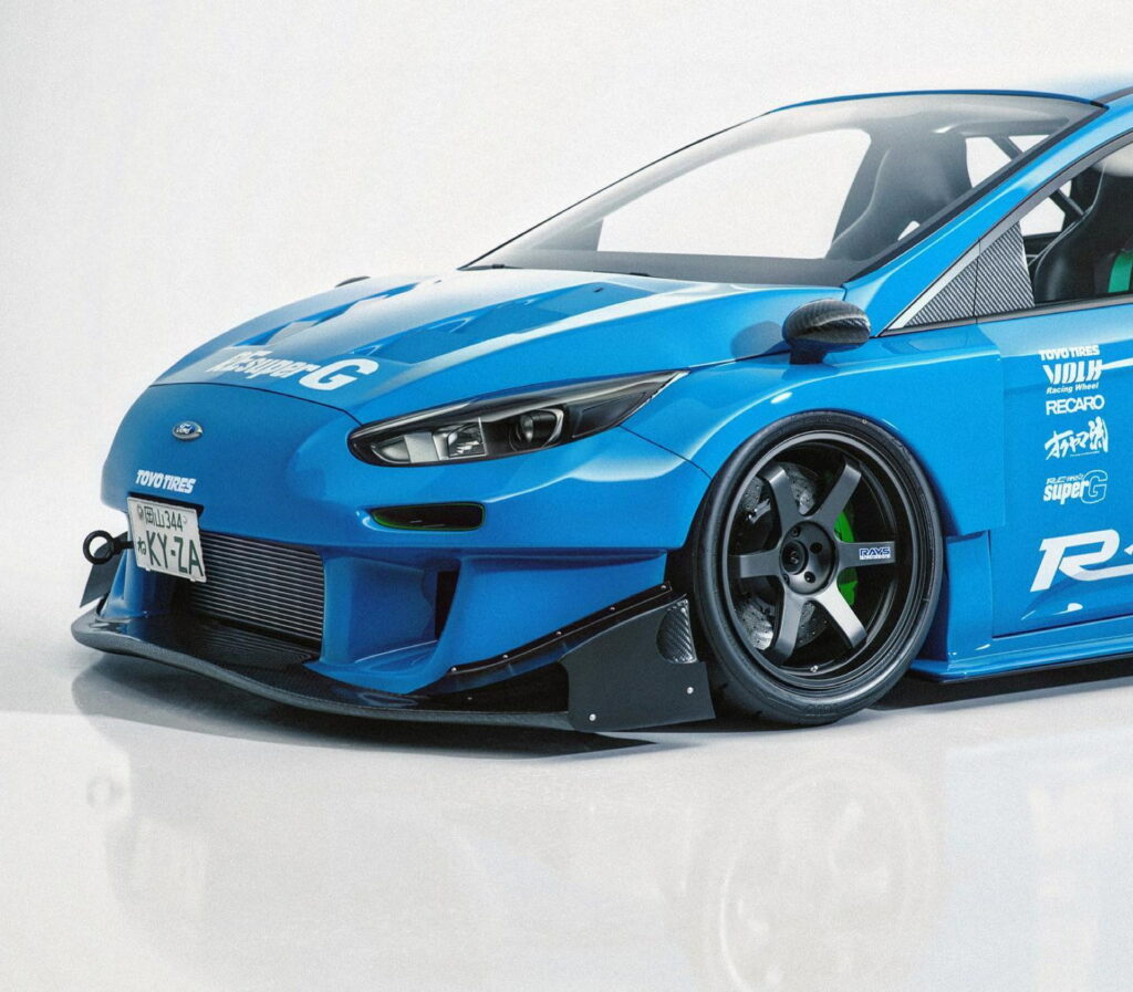This Digital-Only Rotary-Swapped Ford Focus RS Was Inspired By A Mazda ...