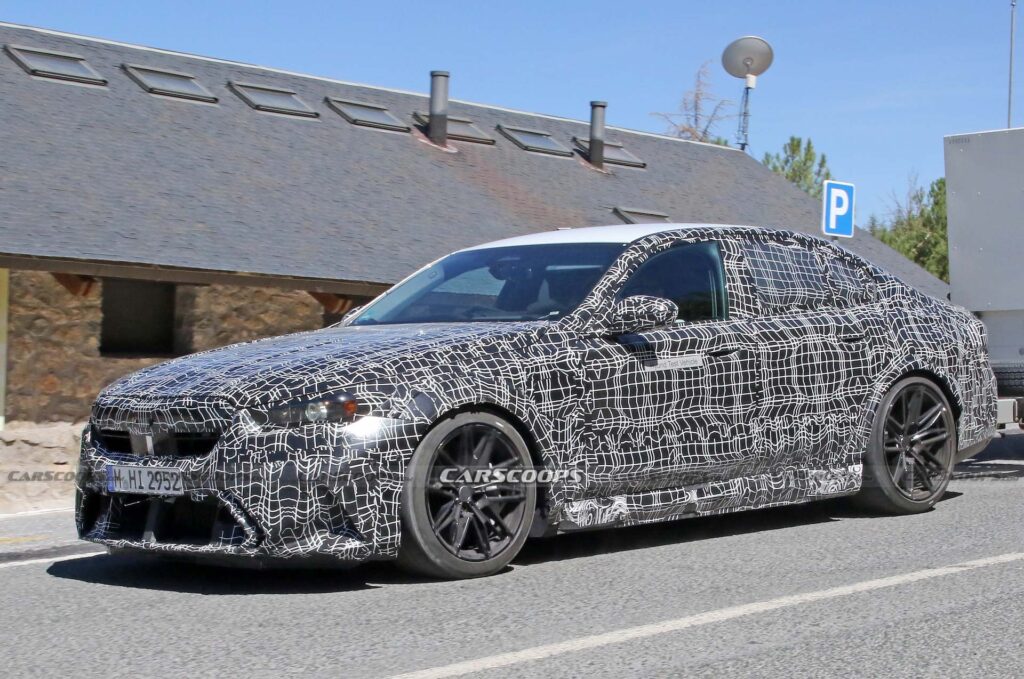 Get A Look At The 2024 BMW M5 Hybrid’s Air-Hungry New Bumper While ...