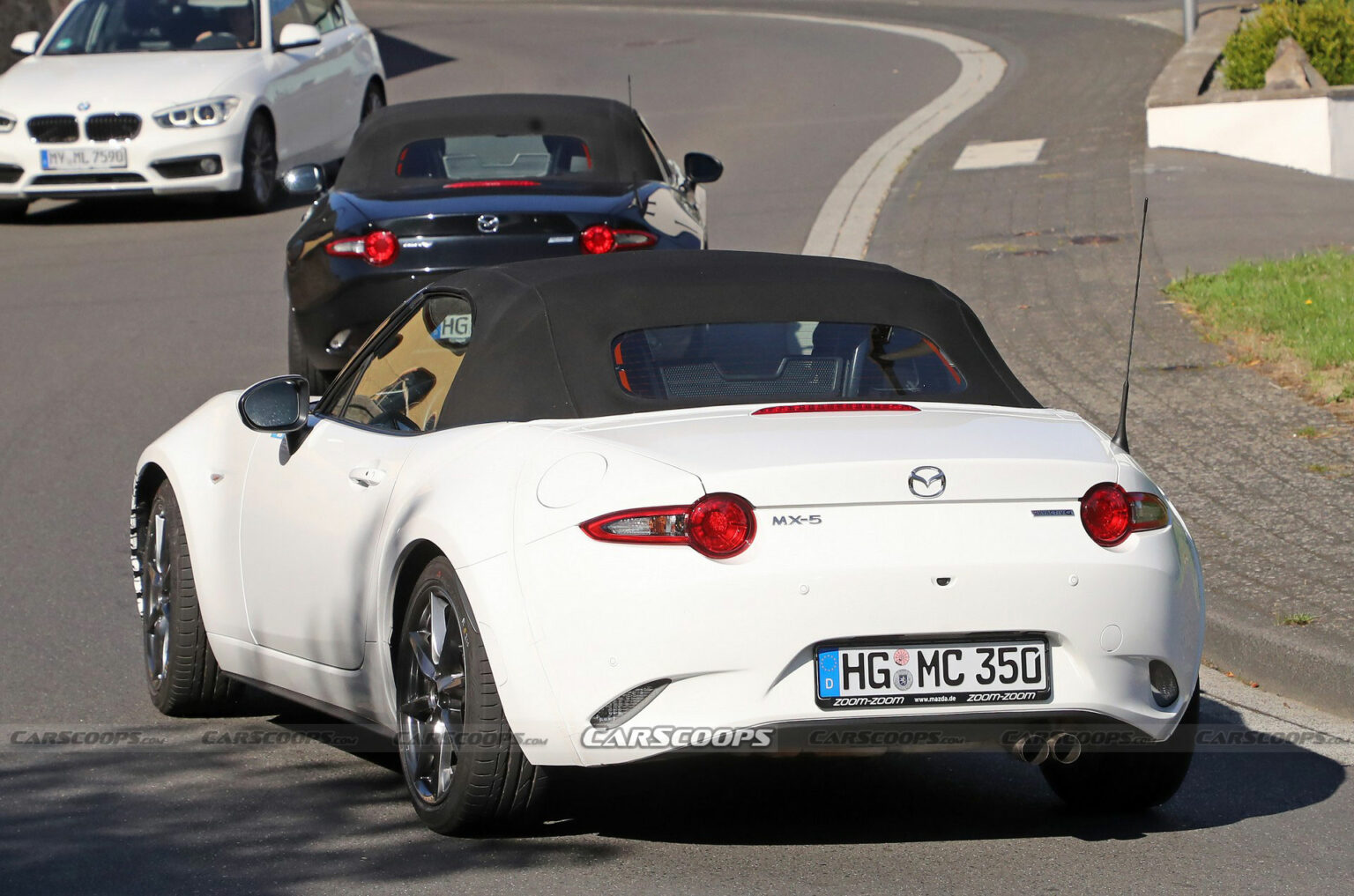 Next-Gen 2026 Mazda MX-5 Miata Mule Spied, Should Combine Fun With Efficiency | Carscoops