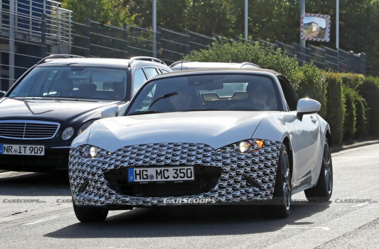 Next-Gen 2026 Mazda MX-5 Miata Mule Spied, Should Combine Fun With Efficiency | Carscoops