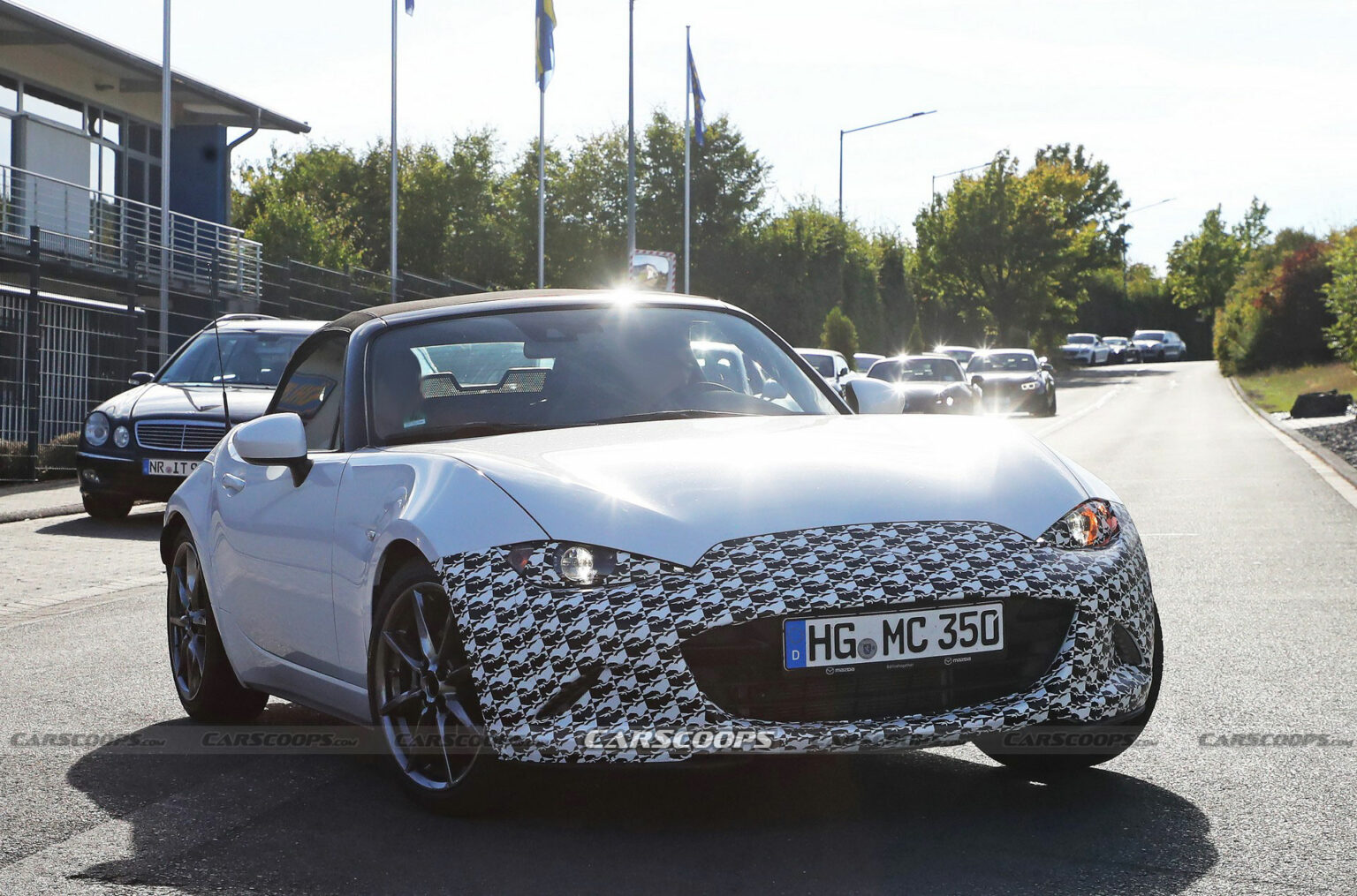 Next-Gen 2026 Mazda MX-5 Miata Mule Spied, Should Combine Fun With Efficiency | Carscoops