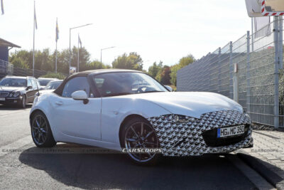 Next-Gen 2026 Mazda MX-5 Miata Mule Spied, Should Combine Fun With Efficiency | Carscoops