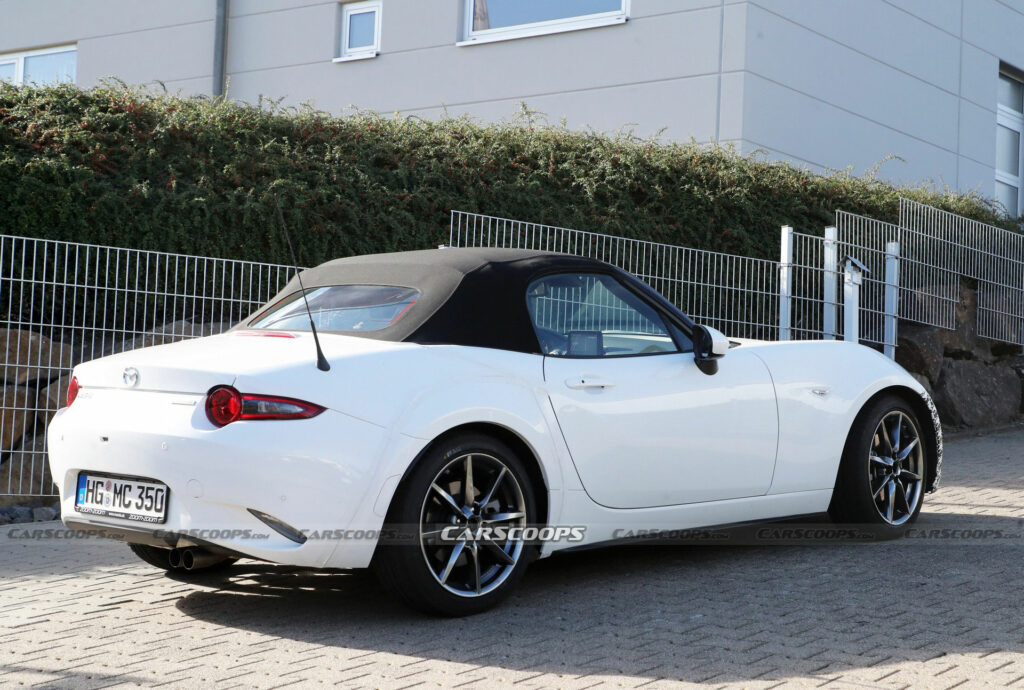 Next-Gen 2026 Mazda MX-5 Miata Mule Spied, Should Combine Fun With Efficiency | Carscoops