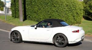 Next-Gen 2025 Mazda MX-5 Miata Mule Spied, Should Combine Fun With Efficiency | Carscoops