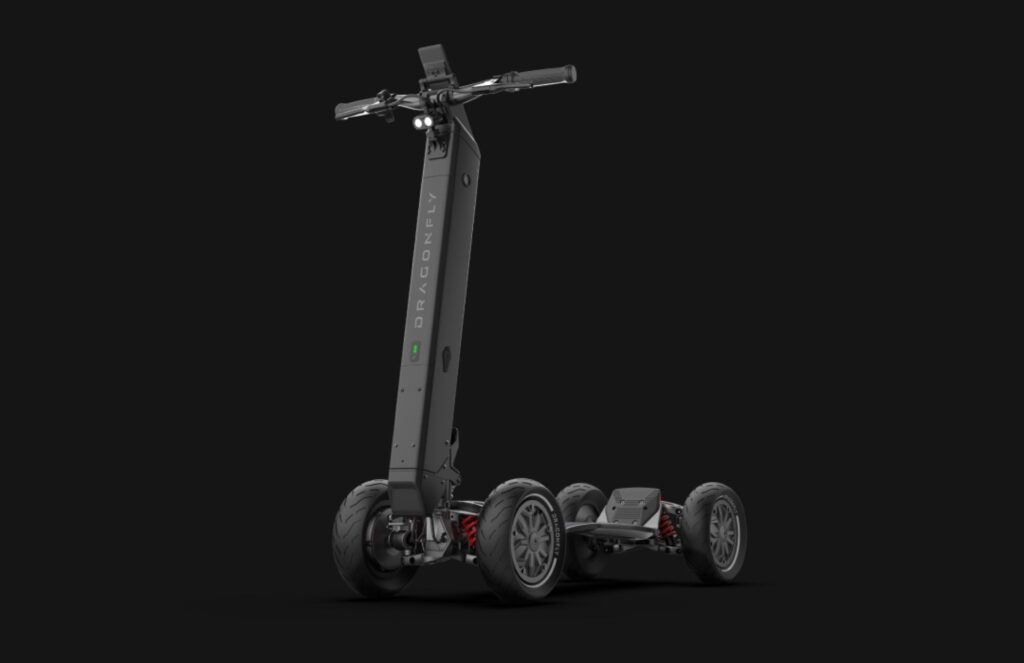 D-Fly Dragonfly Is A Four-Wheel Carbon E-Scooter With A 50-Mile Range ...