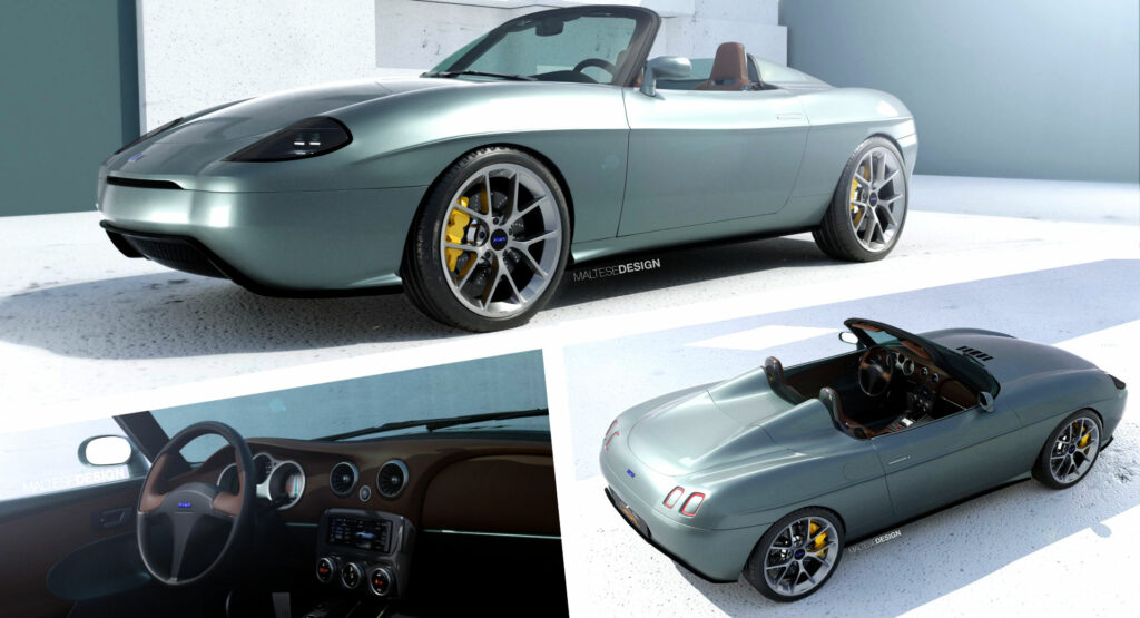 Someone Should Build This Designer’s Fiat Barchetta Electromod Study ...