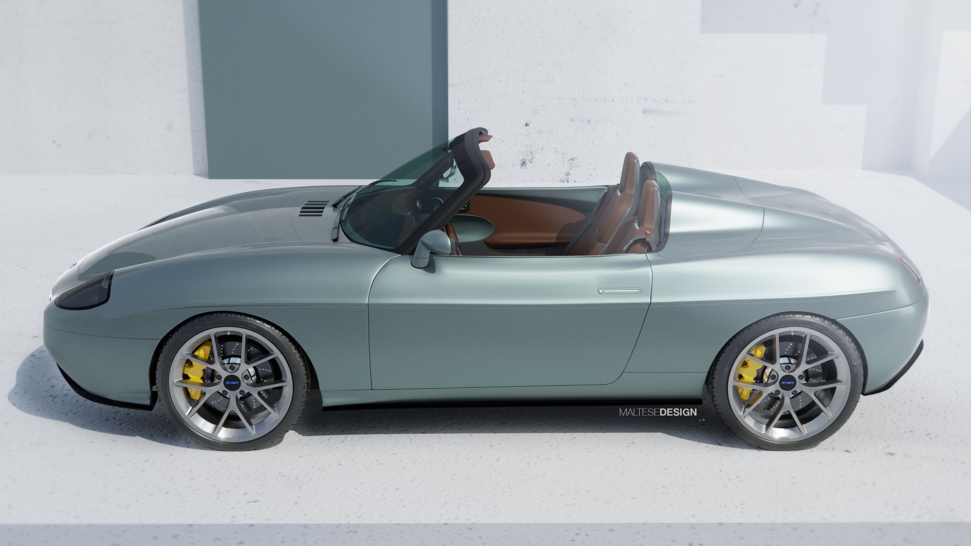 Someone Should Build This Designer's Fiat Barchetta Electromod Study ...