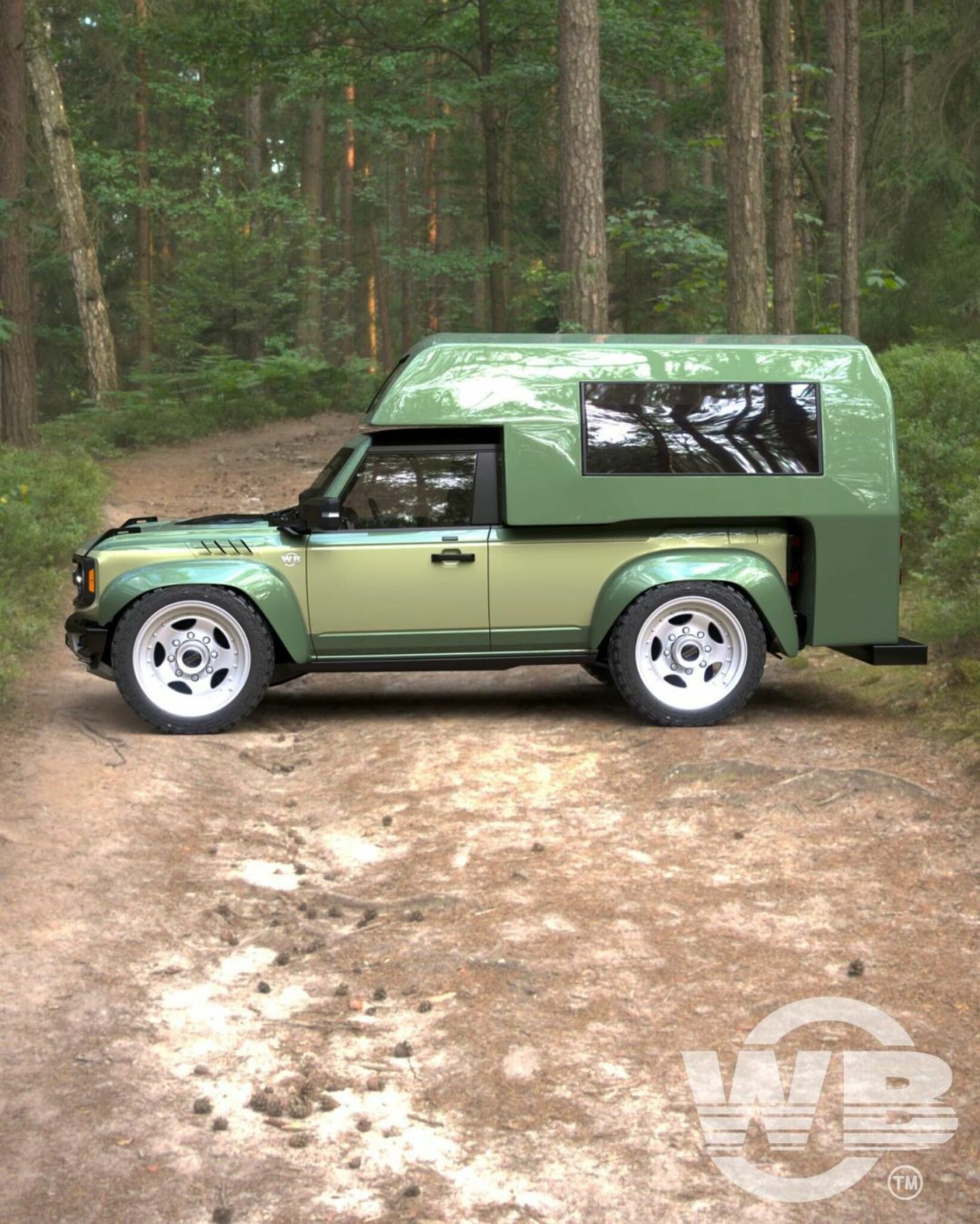 Ford Bronco Rendered In Camper Form With Wide Bodykit And Air ...