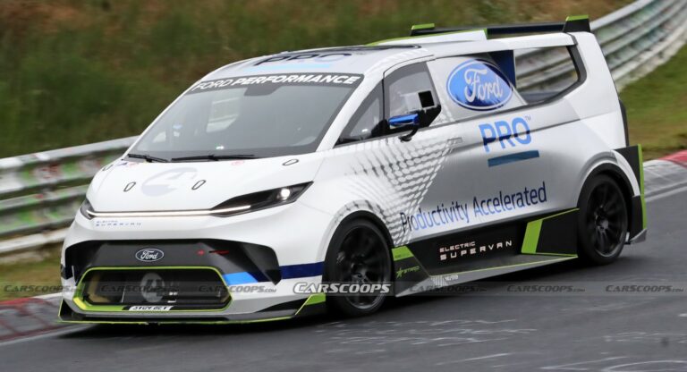1,973-HP Ford Pro Electric SuperVan Spied At The Nurburgring, Could Aim ...
