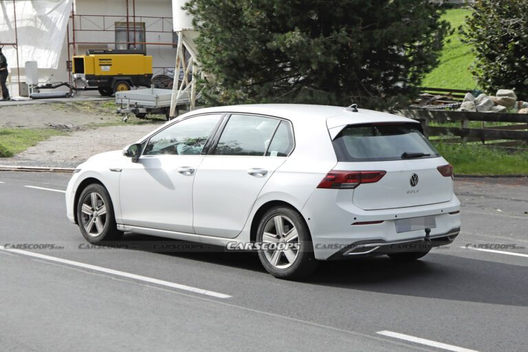 2024 VW Golf Facelift Reveals Larger Infotainment Screen In First Spy ...
