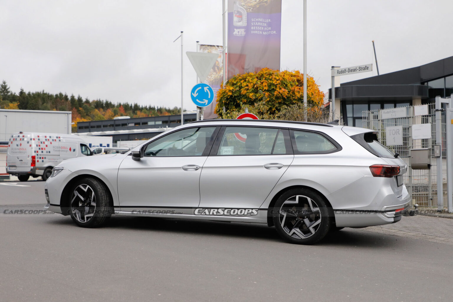2023 Volkswagen Passat Prototype Hides Sporty Golf Grille Behind Sneaky ...