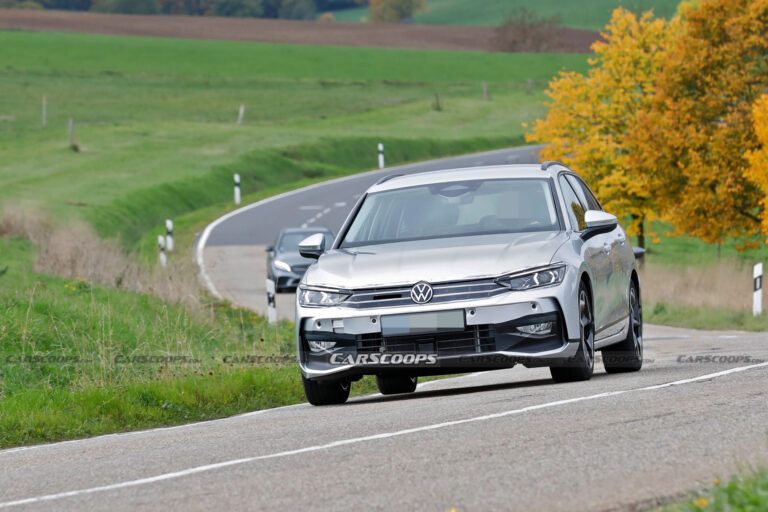 2023 Volkswagen Passat Prototype Hides Sporty Golf Grille Behind Sneaky ...