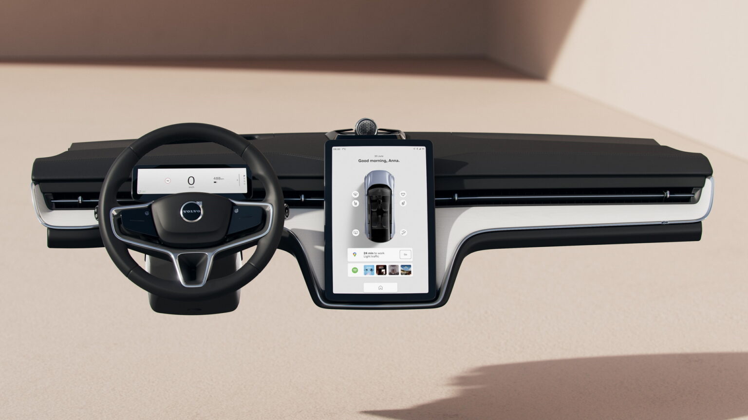 Volvo Previews New EX90 Electric SUV’s Simplified Dash And Interface ...