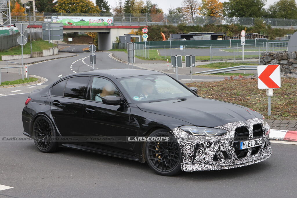 2024 BMW M3 CS Drops More Camo Ahead Of Imminent Debut | Carscoops