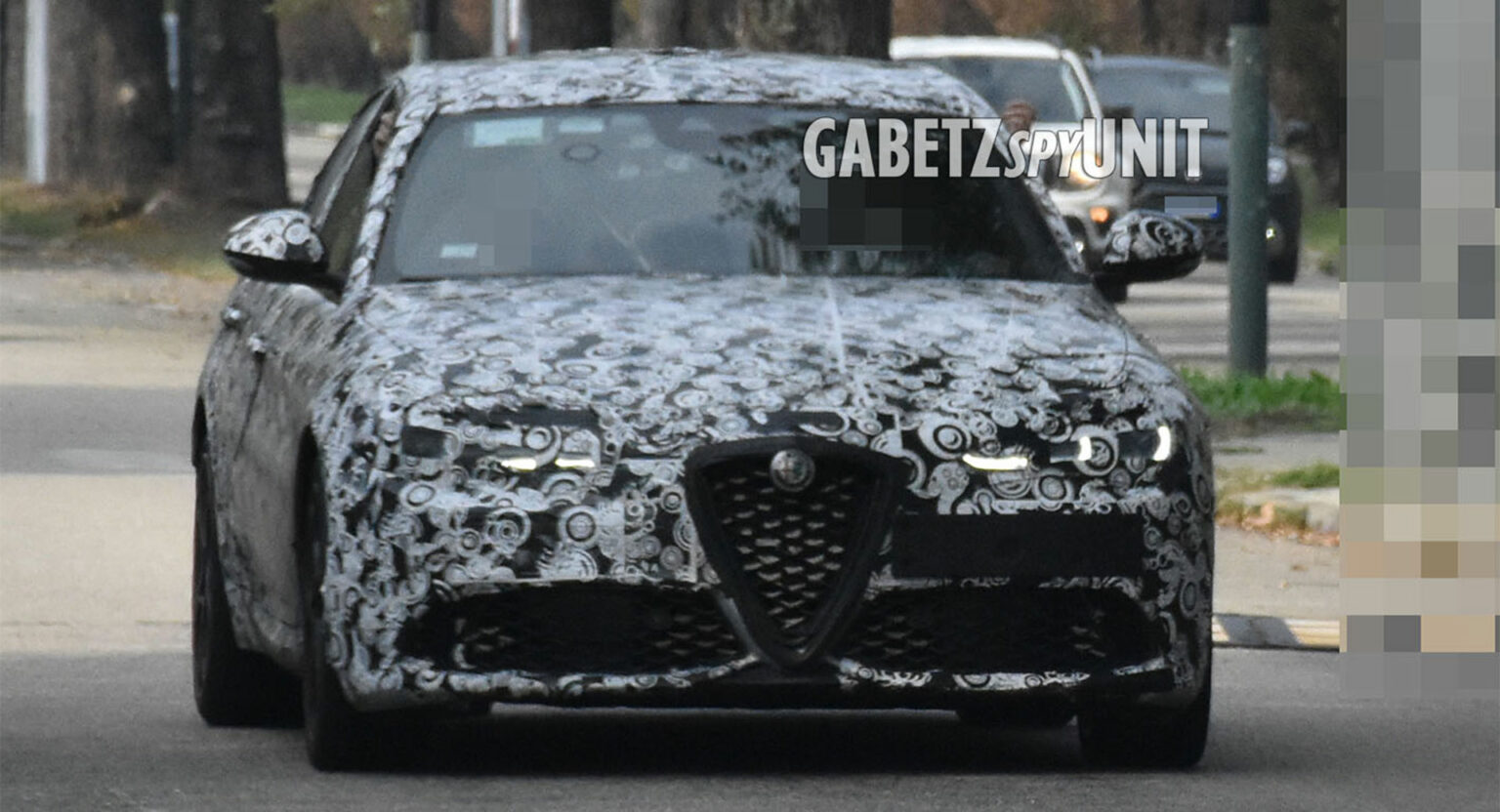 2023 Alfa Romeo Giulia Snapped With Tonale-Inspired Headlights | Carscoops