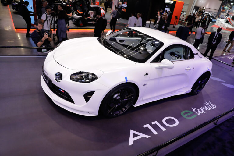 New Alpine A110 E-ternité Debuts In Paris As A 239 HP Electric ...