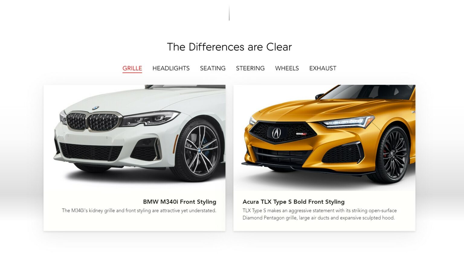 Acura Thinks The BMW M340i Has A V6 In Comparison Chart With Its TLX ...